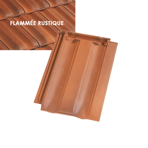 TUILE PV10 FLAMMEE RUSTIQUE (10/m²) 5/paq 240/pal Pureau : 310-376mm ...