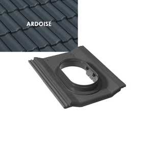 DUROVENT TUILE A DOUILLE DOUBLE ROMANE ARDOISE D110 A 150 | Sobemat