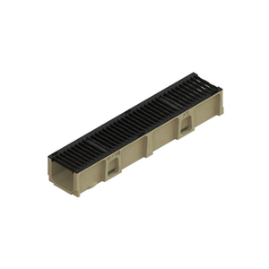 CANIVEAU ACO SELF 200mm GRILLE FONTE B125 1ML BETON POLYMERE Ht=152m ...